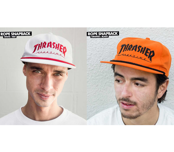 THRASHER ROPE SNAPBACK CAP